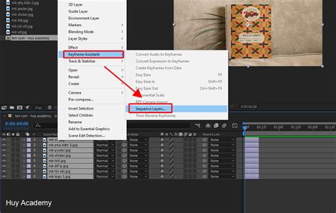 Sắp xếp các layer một cách tự động trong After Effect