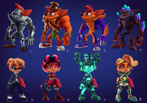 Game Character Character Design Crash Bandicoot Characters Spyro The
