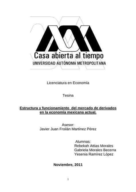 PDF Estructura Y Funcionamiento Del Mercado De Derivados En La