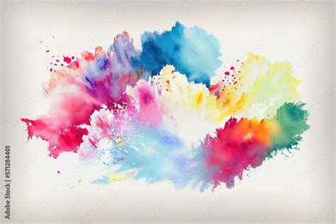fond texturé de peinture aquarelle en tâches de couleur bleu rouge