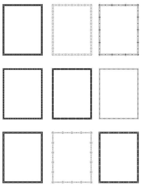 Vintage Frames Border Decoration Design Elements Vintage Frames