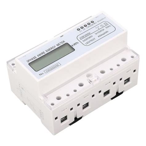 Cikonielf Compteur d énergie triphasé à 4 fils Compteur D énergie 3