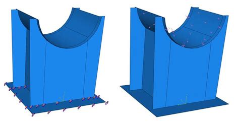 model in abaqus displaying the area of the boundary condition left download scientific