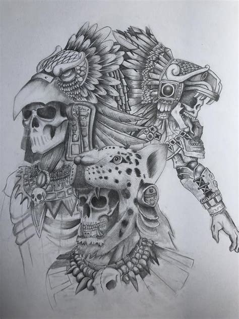Top Imagen Guerrero Azteca Aguila Tattoo Abzlocal Mx