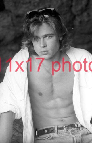 Brad Pitt Shirtless Barechested Beefcake In X In Poster Size The Best