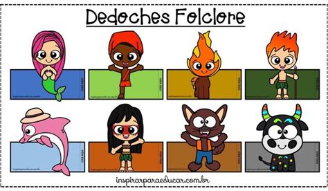 Dedoches Folclore 3 Atividades folclore educação infantil Atividades