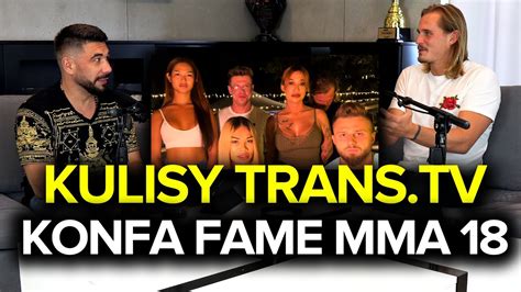 TRANS TV NIEZNANE KULISY KONFERENCJA FAME MMA18 Amadeusz Ferrari