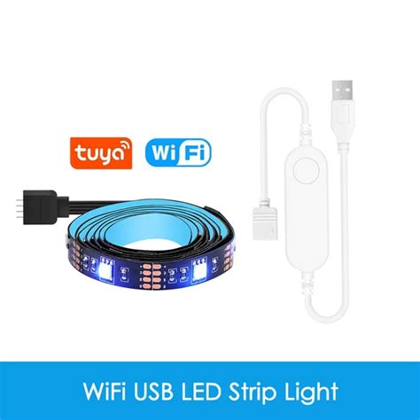Smart Tuya Zigbee Led Strip Light Wifi USB TV Led Backlight Tape RGB