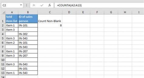 How To Count Blank And Non Blank Cells In Microsoft Excel
