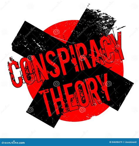 Sello De Goma De La Teoría De Conspiración Stock de ilustración
