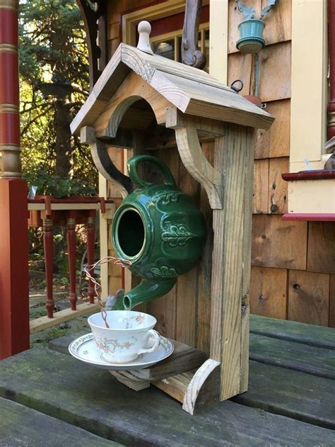44 Cute Teapot Birdhouse Ideas To Improve Your Outdoor Decor Teapot