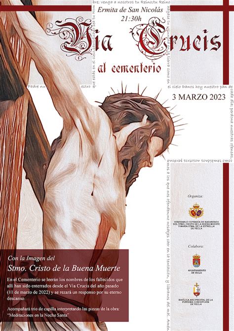 Cuaresma Cultural 2023 Vía Crucis al cementerio con la imagen del Stmo