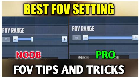 COD Mobile Best Fov Range Setting Tips Tricks COD Mobile Battle