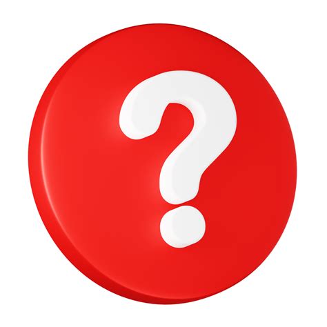 Red Question Mark Icon Png