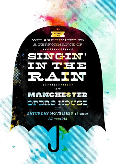 My Poster For Our Trip To See Singin In The Rain Singin In The Rain