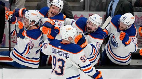 High Scoring Oilers Trio Visits San Jose CTV News