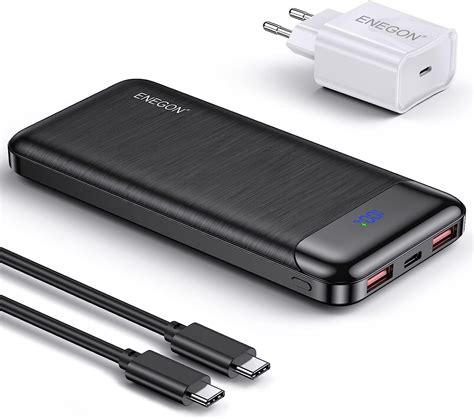 Enegon Power Bank Mah Caricabatterie Batteria Caricatore