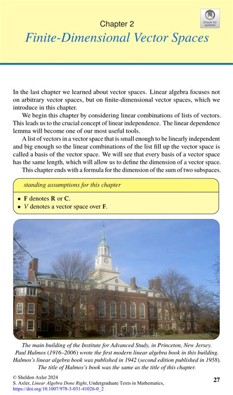 pdf finite dimensional vector spaces