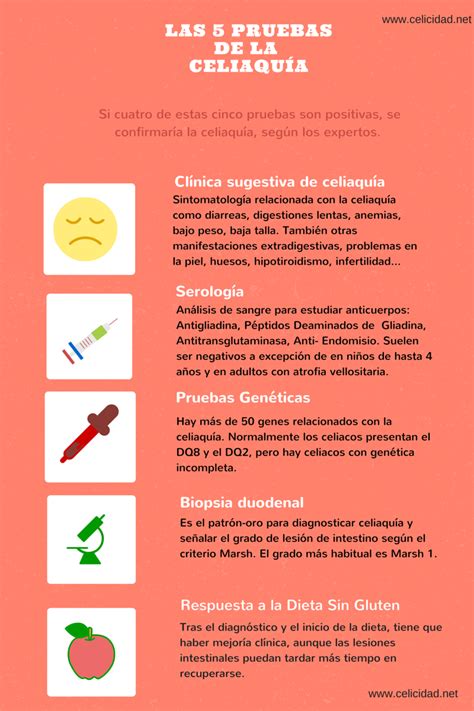 Las cinco pruebas de diagnóstico de la celiaquía Celicidad