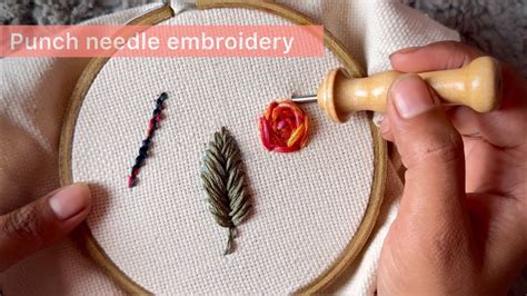 Punch Needle Embroidery Tutorial Embroidery For Beginners Lets