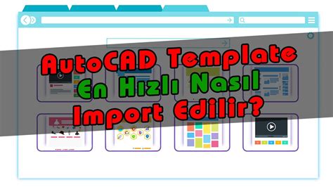 AutoCAD Template Şablon Nasıl İçe Aktarılır AutoCAD Layout Kopyalama