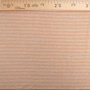 Tissu Jersey Rayures Terracotta Oeko Tex Mercerine