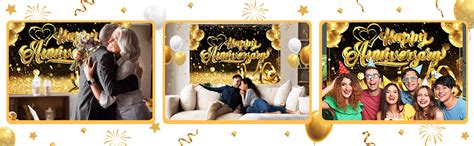Amazon Gatherfun Happy Anniversary Banner Backdrop Anniversary
