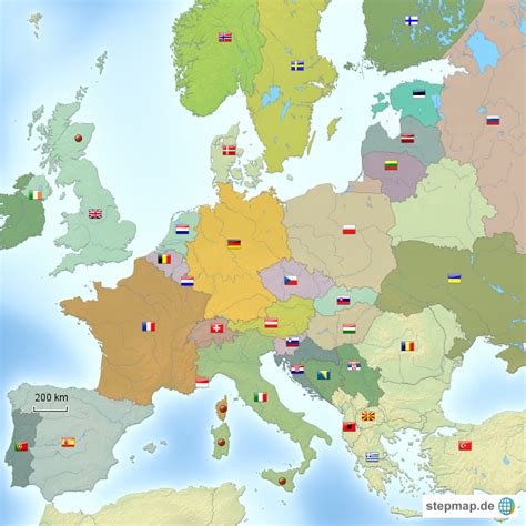 StepMap Europa Landkarte für Deutschland