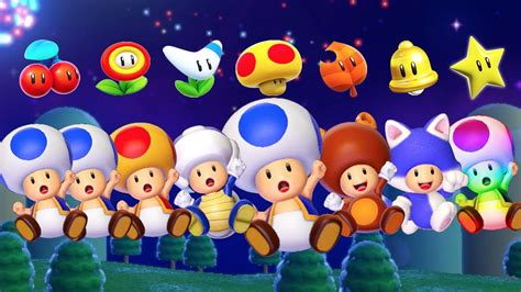 Super Mario 3D World All Toad Power Ups YouTube
