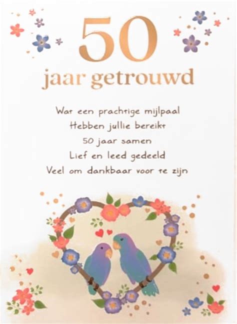 Kaart Intense 50 Jaar Getrouwd TE014 C Bol