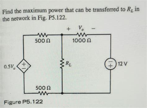 Solved Find the maximum power that can be transferred to Rį Chegg