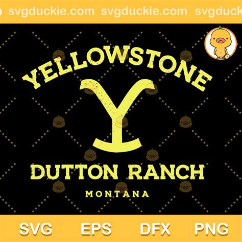 Yellowstone Dutton Ranch Logo Svg Yellowstone American Tv