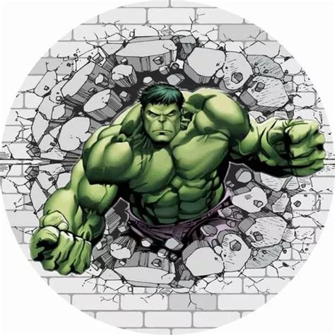Busca Painel Redondo Tecido Sublimado Hulk 1 50 M A Venda No Brasil