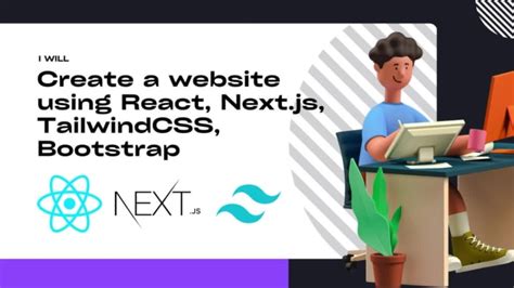 create a website or landing page using react next js tailwindcss bootstrap by devrafaqat fiverr