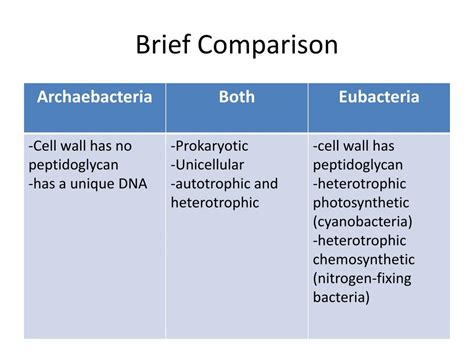 Archaea Vs Bacteria