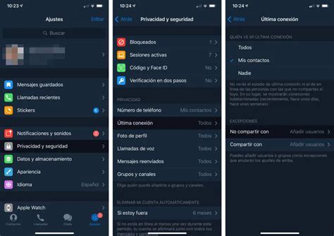Cómo ver la última conexión en Telegram si está oculta Haras Dadinco
