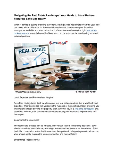 PPT Navigating The Real Estate Landscape Your Guide To Local Brokers