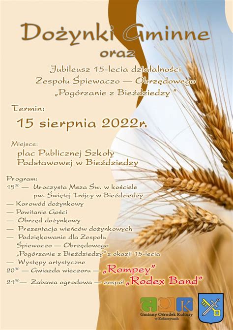 Do Ynki Gminne Oraz Jubileusz Lecia Dzia Alno Ci Zespo U