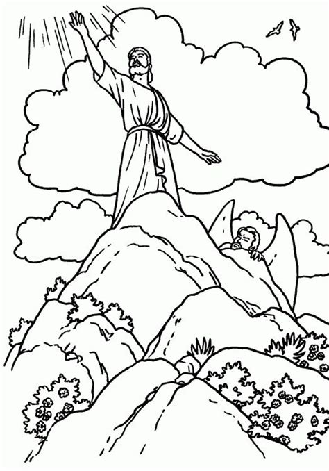 Dibujos Para Colorear De La Tentaci N De Jesus Jesus Para Colorear