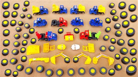 Lắp ráp Xe Cẩu Múc Cát Xe Lửa Toys Train Xe Tải Máy Xúc Đất Xe