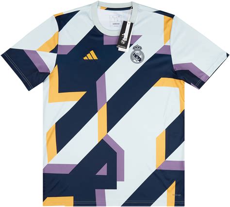 2023 24 Real Madrid Adidas Pre Match Training Shirt