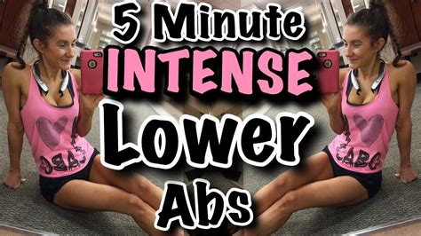 5 Minute Intense Lower Abs Workout YouTube