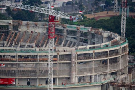 Foto Target Pembangunan Stadion Indoor Multifungsi GBK Desember 2022