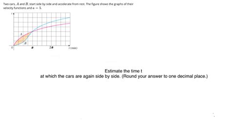 Solved Two Cars A And B Start Side By Side And Accelerate From Rest