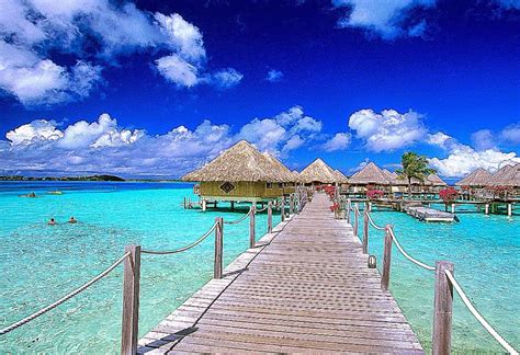 Tropical Island Beach Scenery Wallpaper