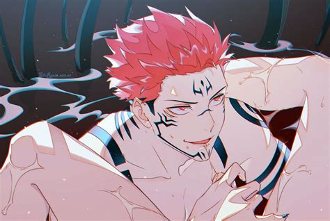 Fushiguro Megumi And Ryoumen Sukuna Jujutsu Kaisen Drawn By K S The