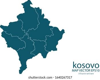 Highly Detailed Editable Political Map Separated Stock Vector Royalty