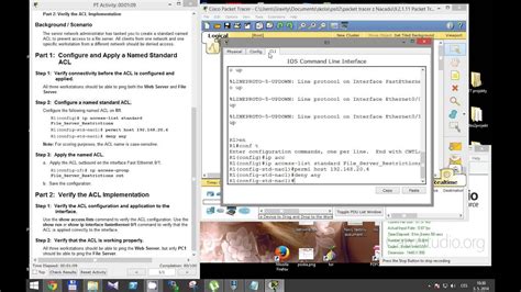 CCNA 2 Packet Tracer Activity 9 2 1 11 Solution YouTube