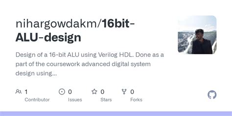 Github Nihargowdakm Bit Alu Design Design Of A Bit Alu Using