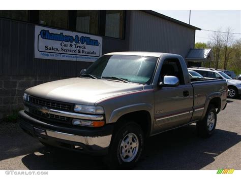 2000 Light Pewter Metallic Chevrolet Silverado 1500 LS Regular Cab 4x4